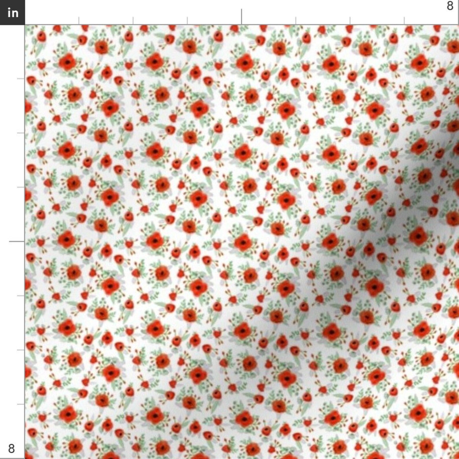 Poppy Fabric Poppy Fabric Micro Mini Print by - Etsy