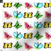 Insects Fabric Butterfly Tattoos by Geeland Insects - Etsy