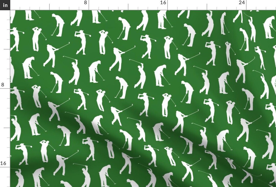 Golfers Fabric Golfers on the Fairway by Thin Line Textiles Golf Game ...