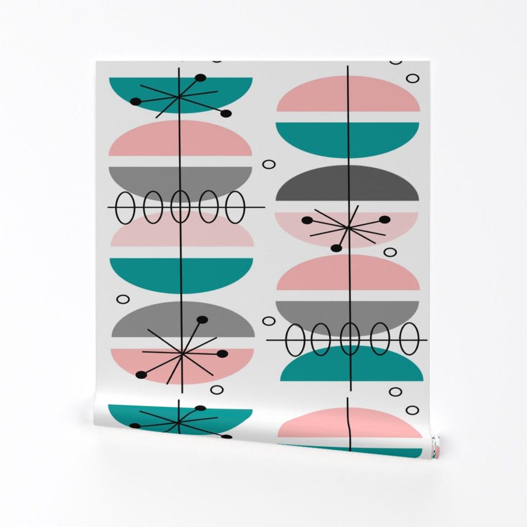 Atomic Wallpaper - Mid-century Modern by Hot4tees Bg@yahoo Com - Atomic ...