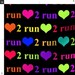 Love to Run Fabric Love 2 Run by Bags29 Running Exercise Hearts ...