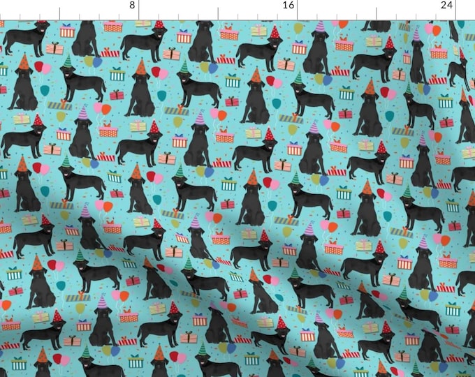 Black Labrador Portrait, Watercolour Splatter |fabric Craft Panels in ...