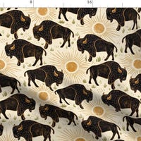 Buffalo Duty Plains Panel Cotton 35 Inches X45 Inches Wide - Etsy