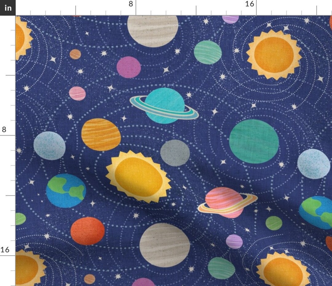Solar System Fabric Solar System Planets by Carey_copeland Planets Sun ...