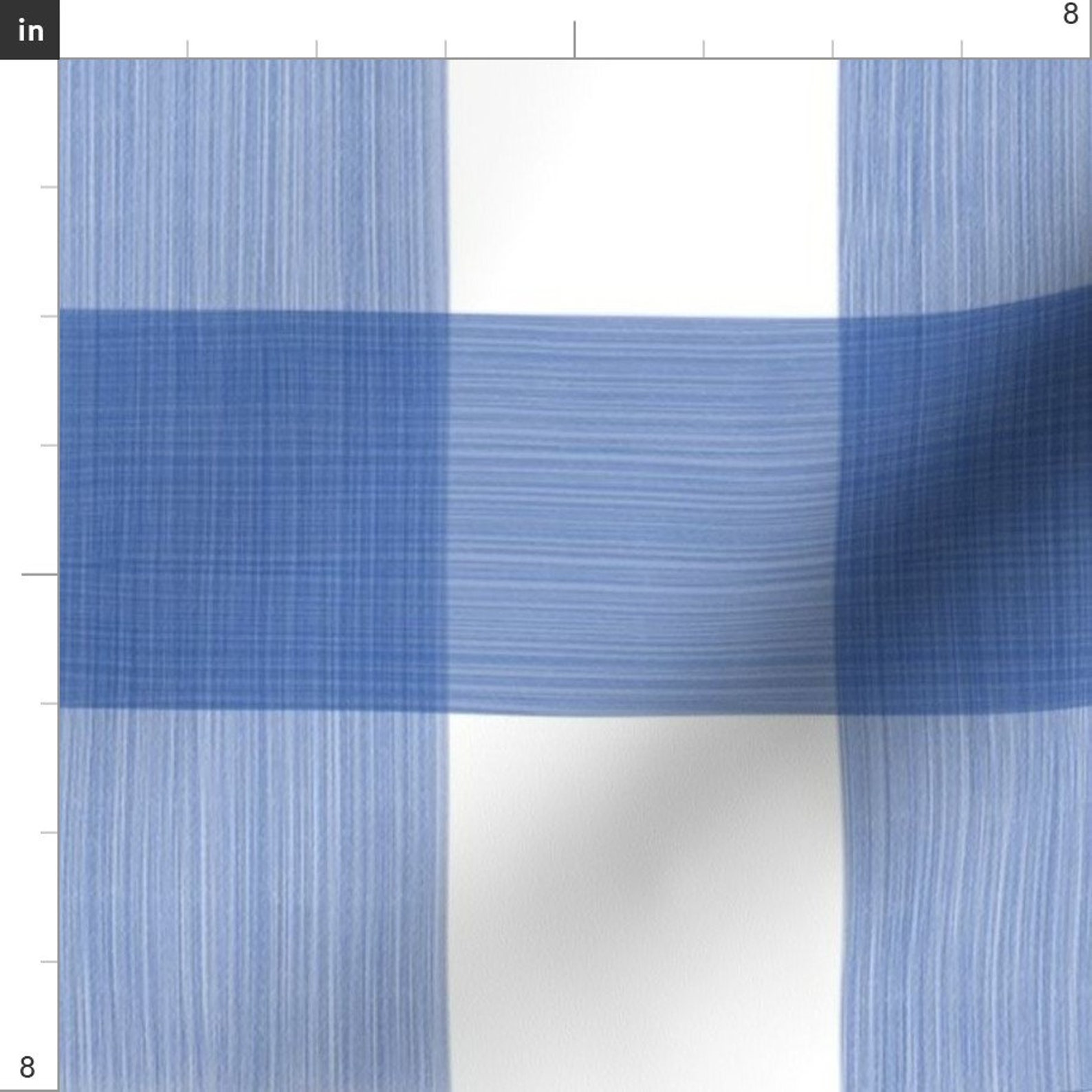 Blue Plaid Fabric Cobalt Medium 3 Buffalo Plaid by | Etsy