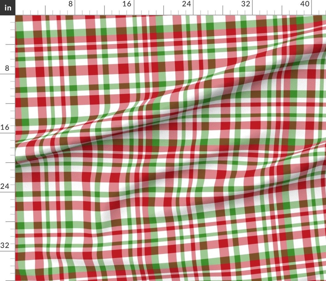 Classic Plaid Fabric Holiday Plaid by Argenti Classic - Etsy