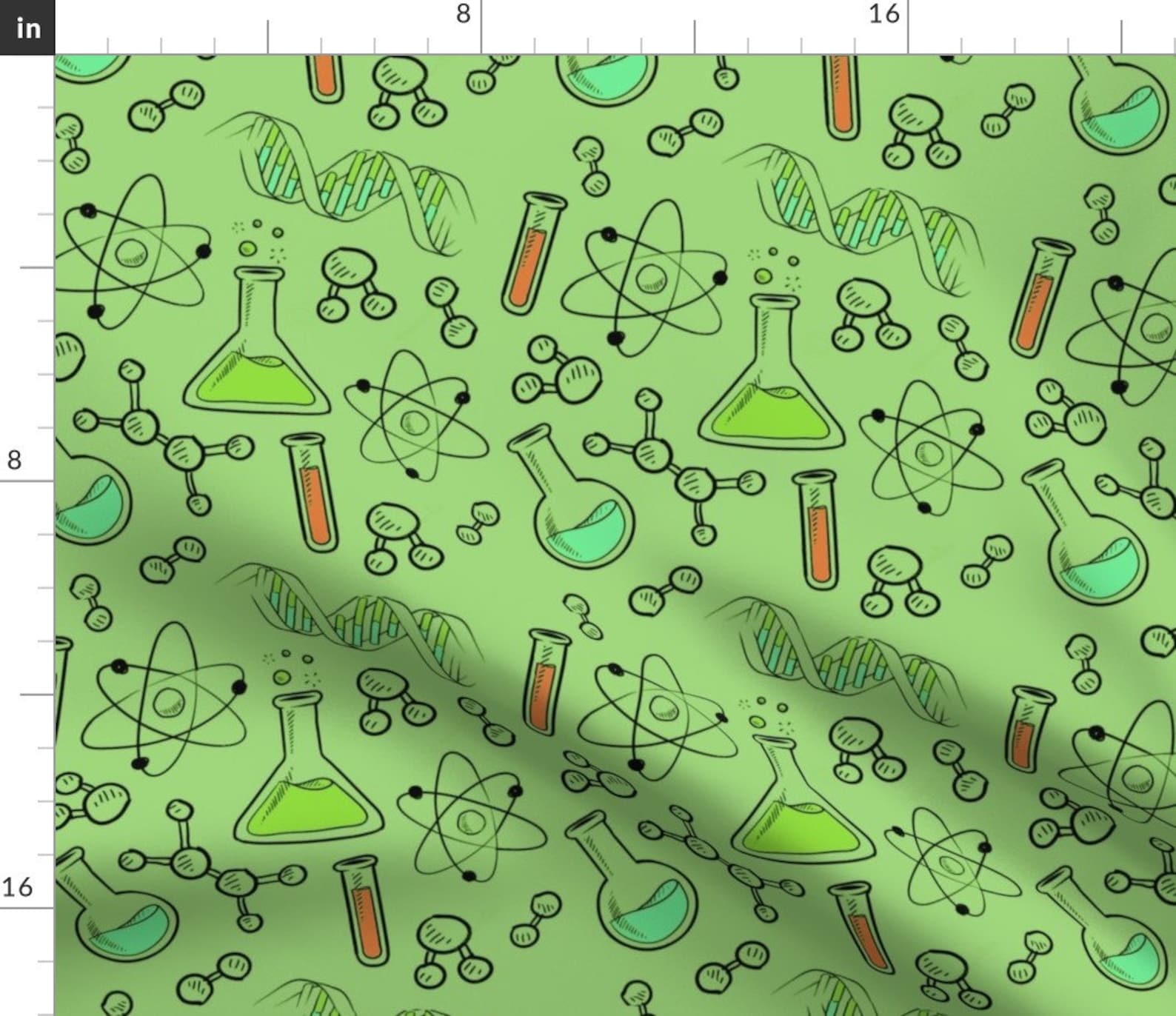 Science Fabric Science Lab by New Earth Baby Science Atom | Etsy