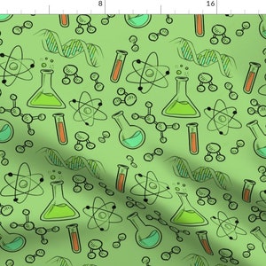 Science Fabric Science Lab by New Earth Baby Science Atom | Etsy