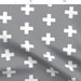 Gray and White Plus Signs Fabric Grey Crosses Grey Plus - Etsy
