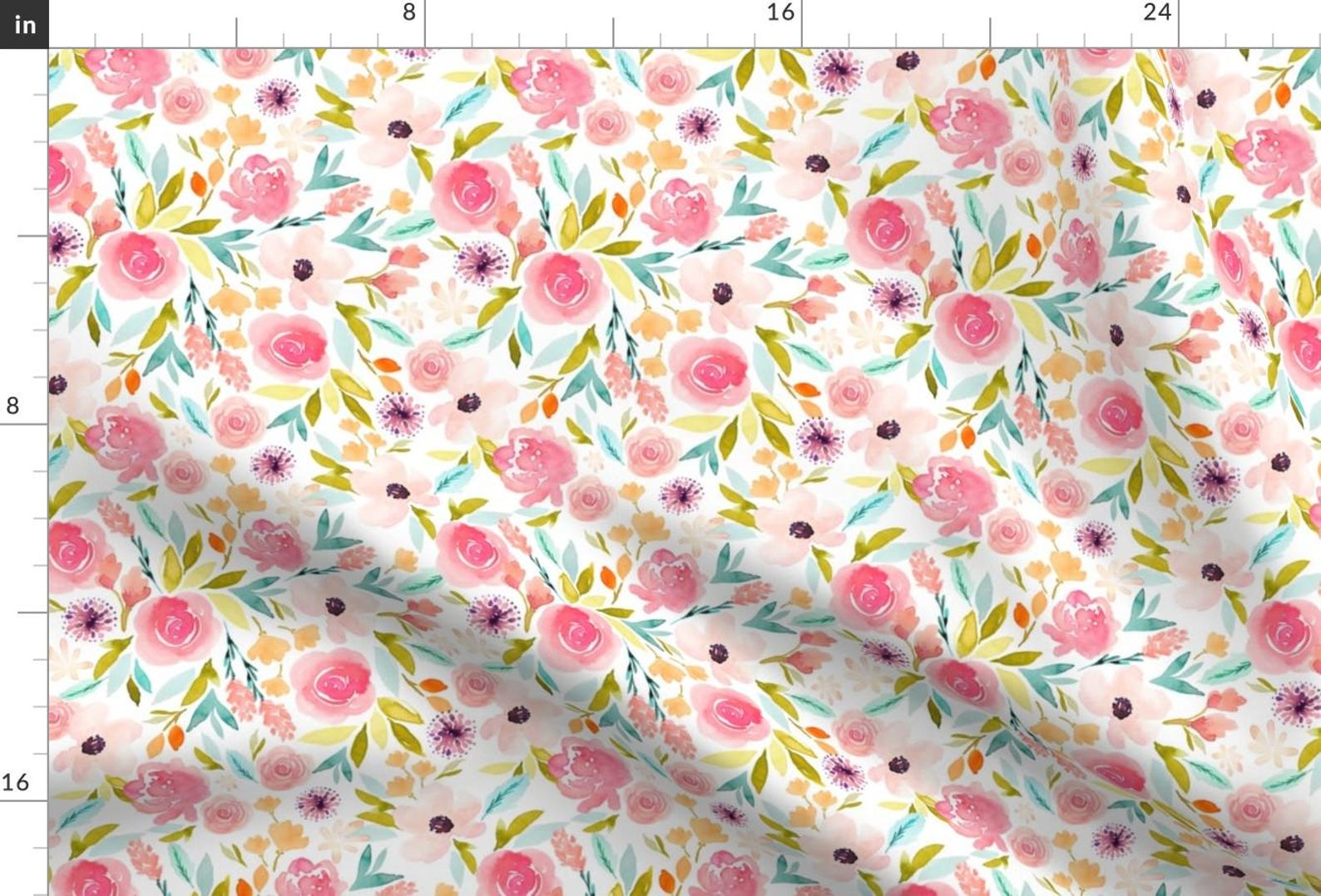 Bloom Fabric - Indy Bloom Design Sage Spring C by Indybloomdesign ...