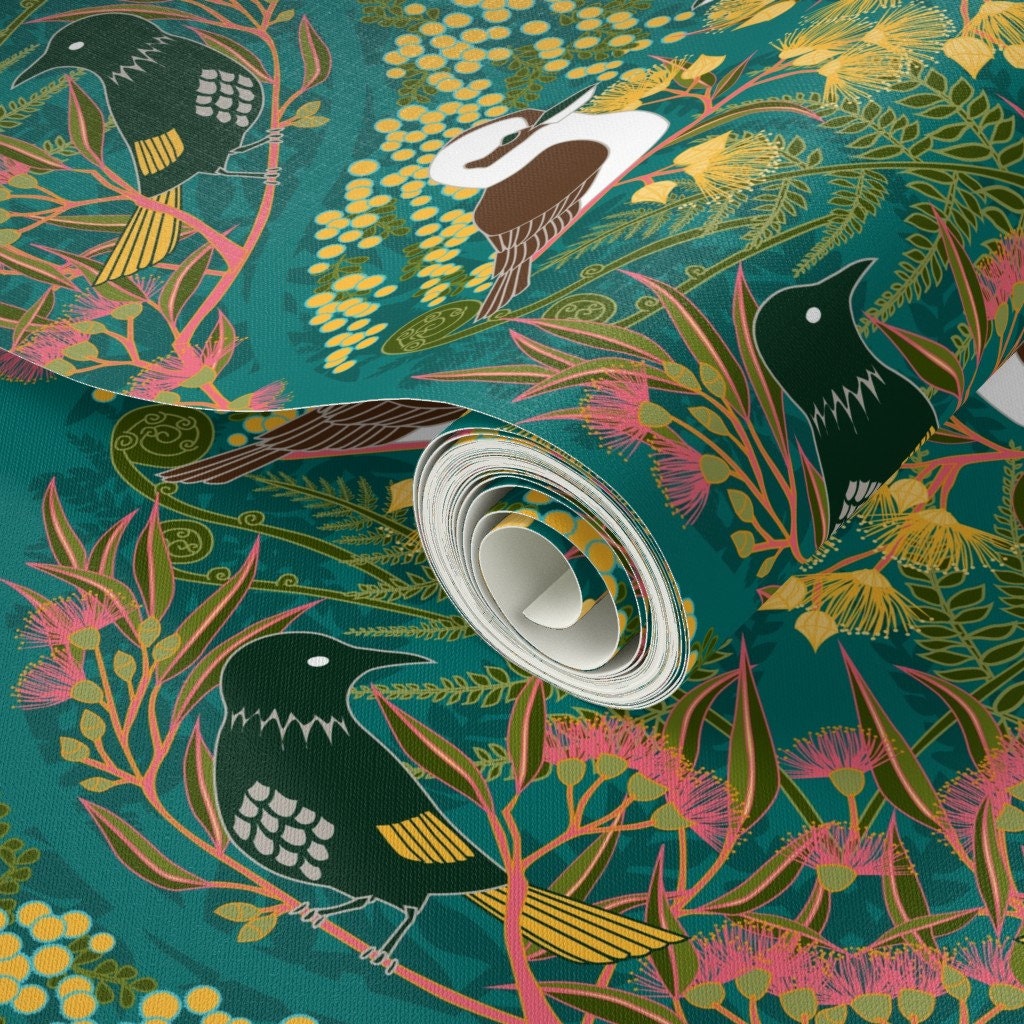 Moroccan Bird Wallpaper Royal National Park Sydney by - Etsy