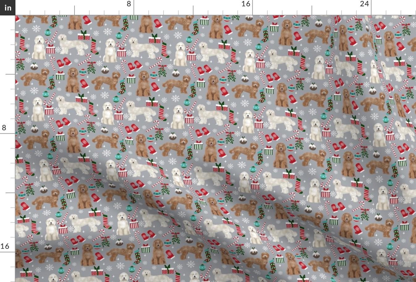 Labradoodle Fabric - Labradoodle Dog Breed Christmas Stockings Pet ...