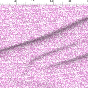 Pink Halloween Skulls Fabric Skull Wall Pink. by Ben | Etsy