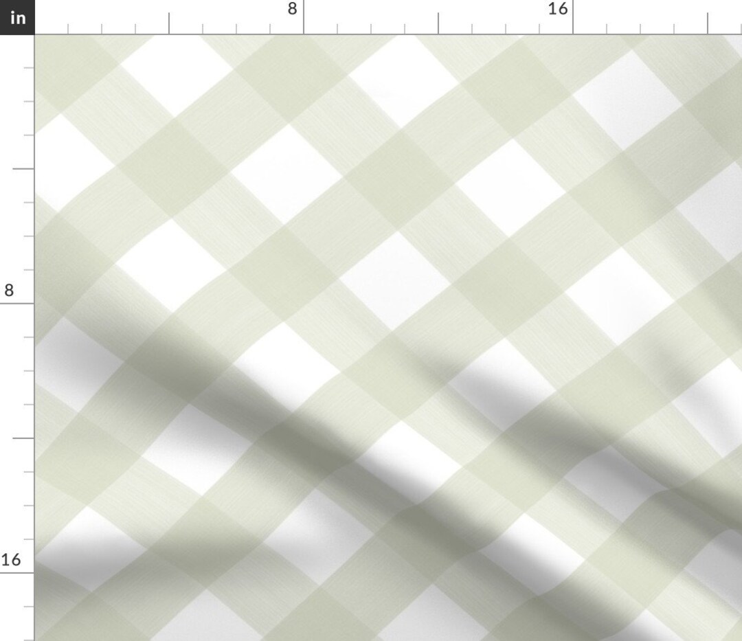 Green Fabric Sage Gingham by Danika_herrick Gingham Plaid Buffalo Plaid ...
