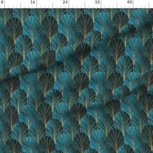 1920s Fans Upholstery Fabric- Art Deco by Thewellingtonboot - Art Deco ...