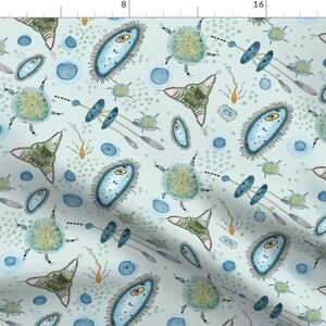 Bacteria Fabric Microbe by Jennifer Geldard Bacteria Biology ...