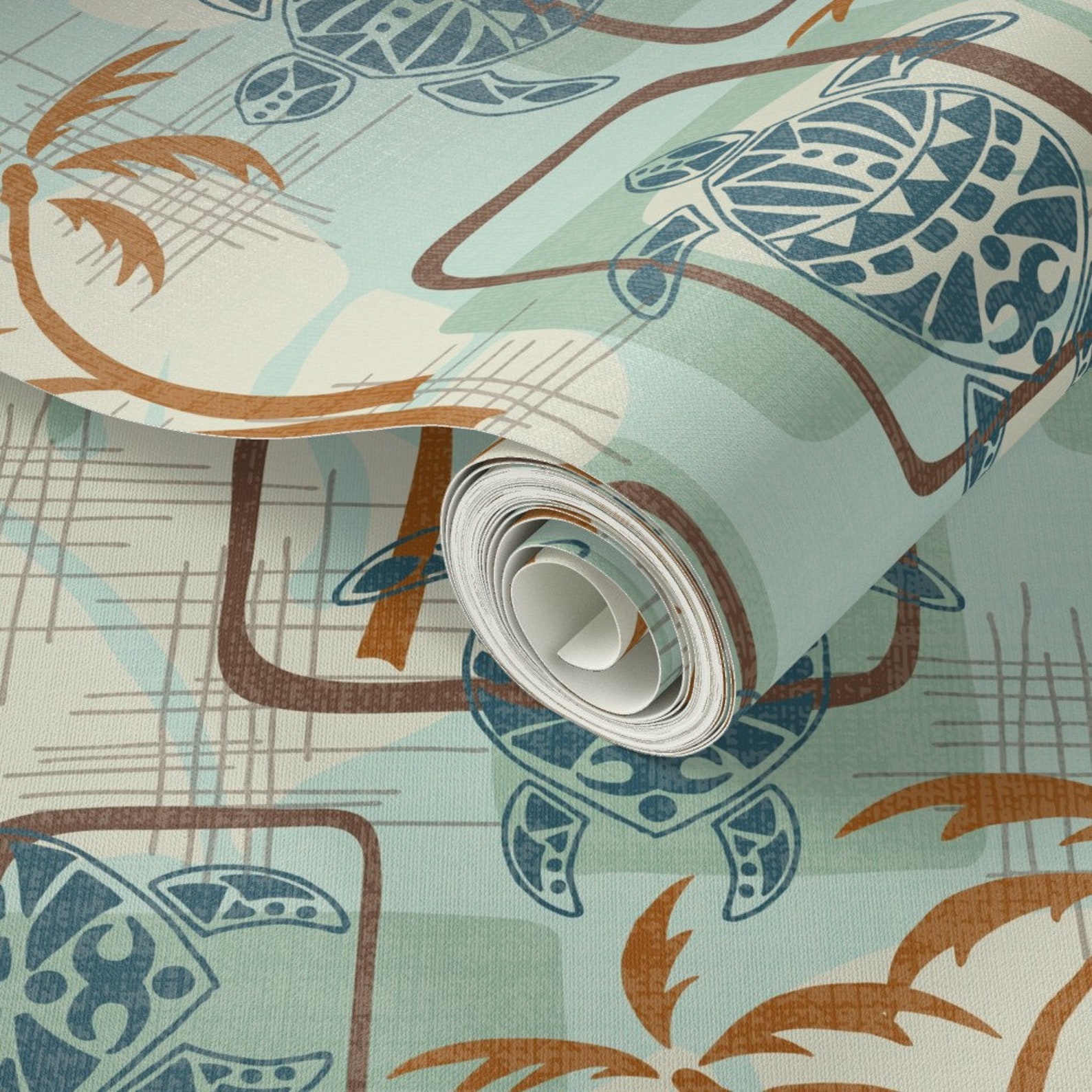 Hawaiian Wallpaper Mid Century Modern Hawaii by - Etsy