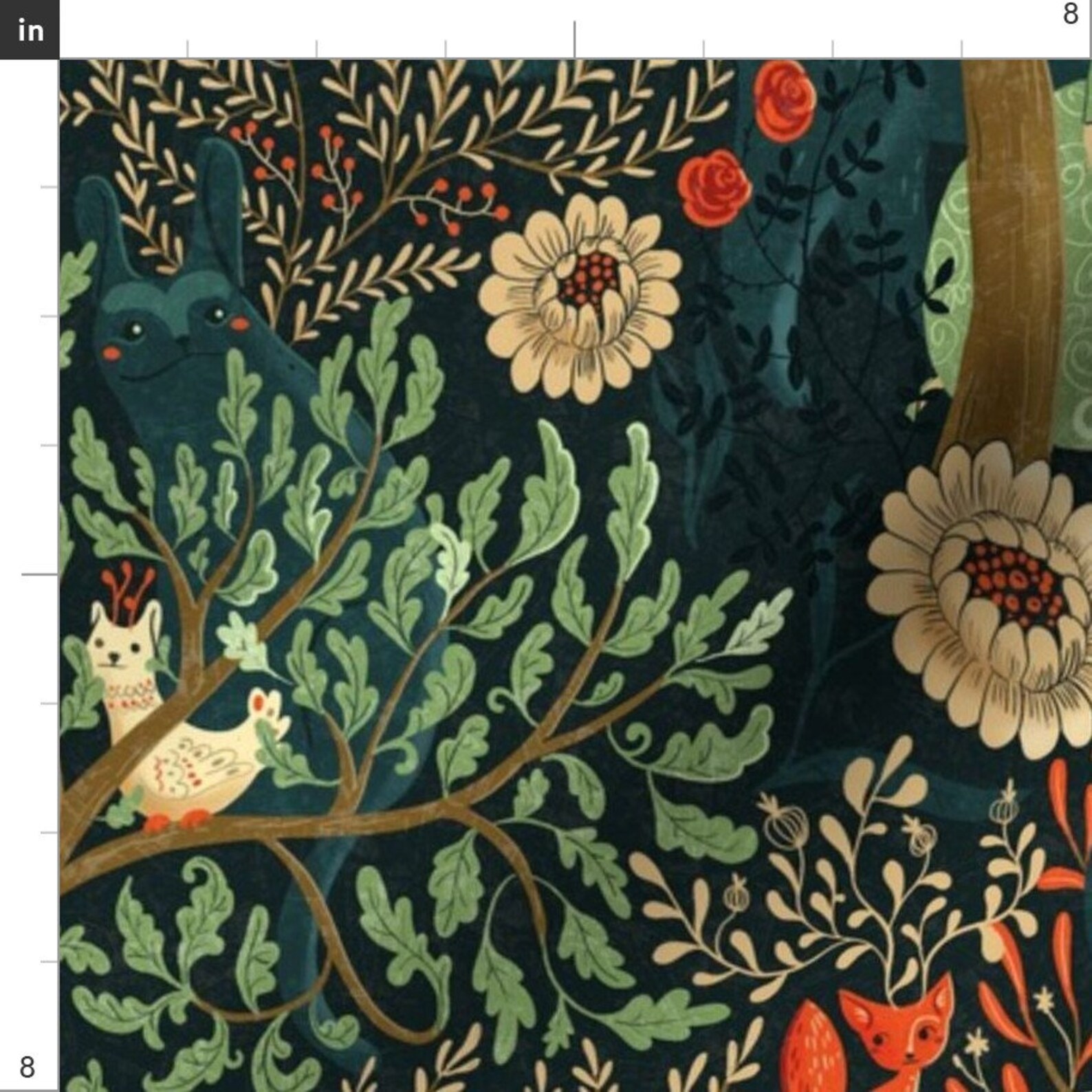 Fairy Tale Fabric Whimsical Wonderland by Gaiamarfurt - Etsy