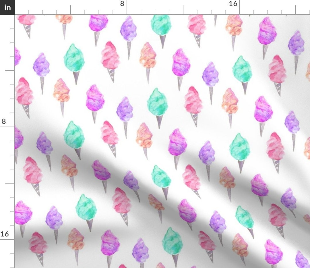 Watercolor Cotton Candy Fabric Cotton Candy Multi by - Etsy
