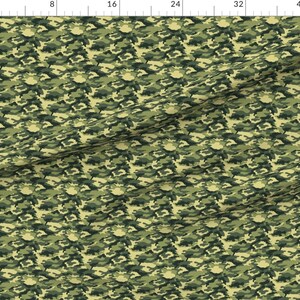 Dark Green Camo Fabric Camouflage Commando Army Forest - Etsy