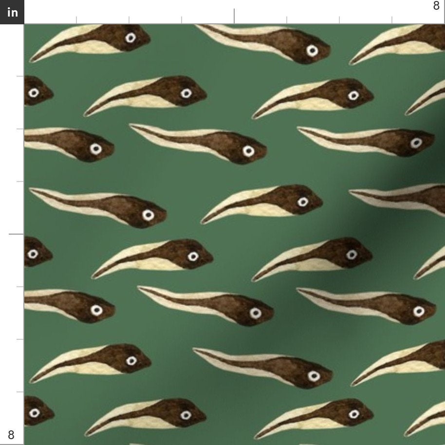 Tadpoles Fabric Tadpoles by Marta Strausa Tadpoles Baby | Etsy