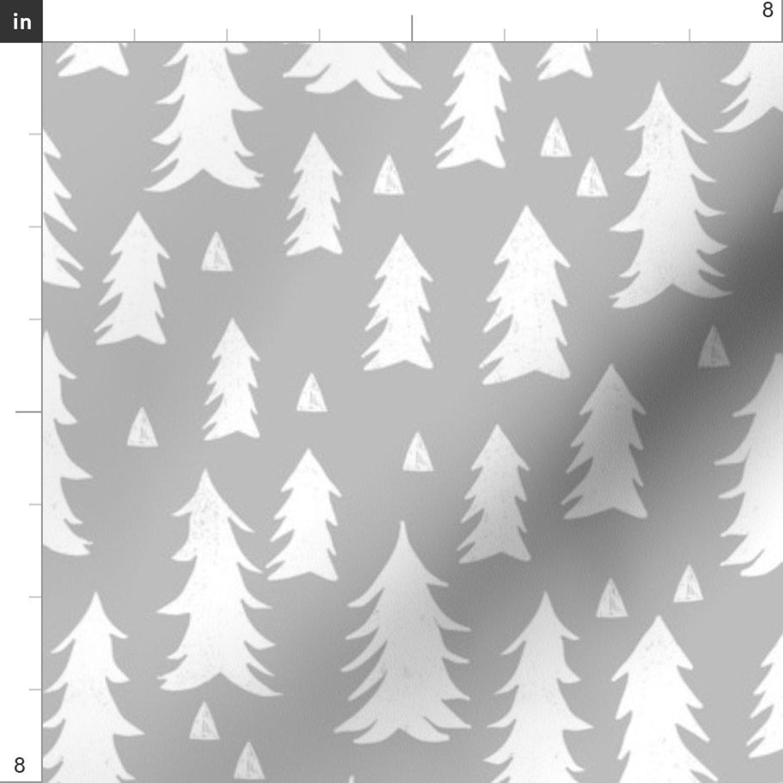 Tree Fabric Trees // Grey Forest Woods Nursery Baby Minimal | Etsy