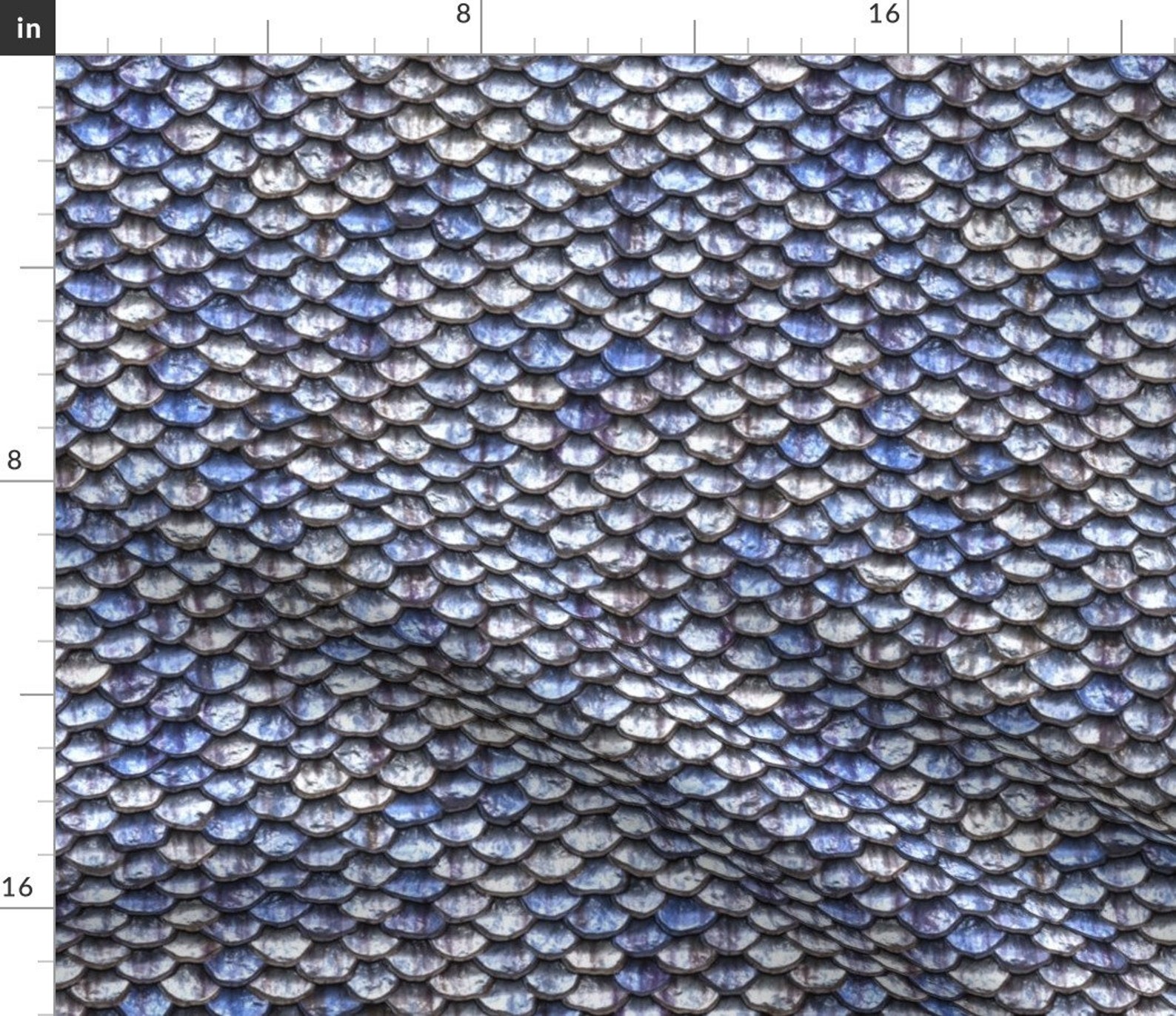 Blue Mermaid Scales Fabric Mermaid Scales Blue by Bonnie - Etsy