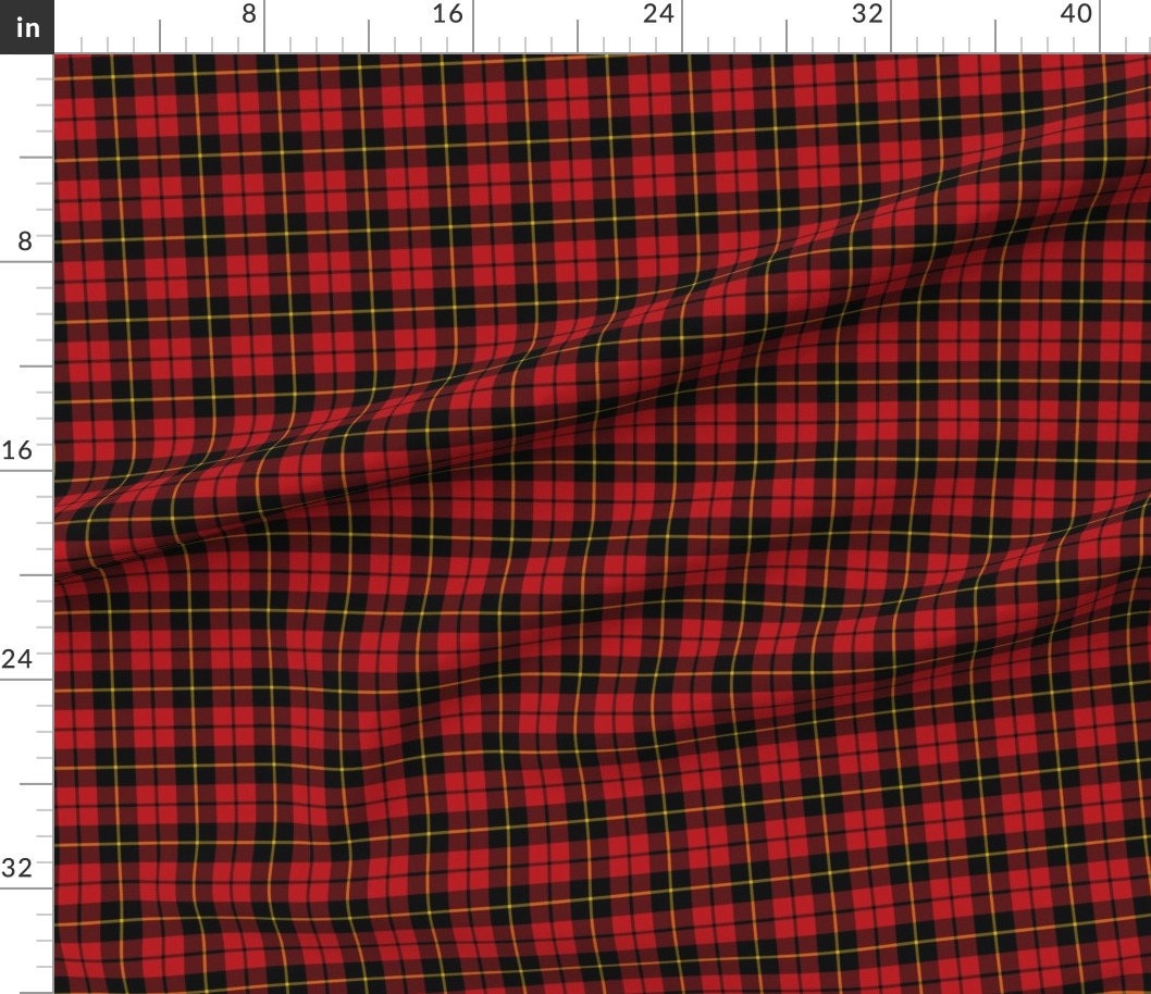 Wallace Fabric Wallace Clan Tartan 3 by Weavingmajor | Etsy