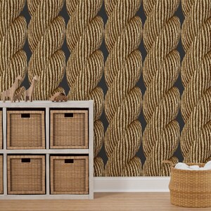 Nautical Rope Wallpaper Padstow by Littlegemstudio Knots Sailing ...