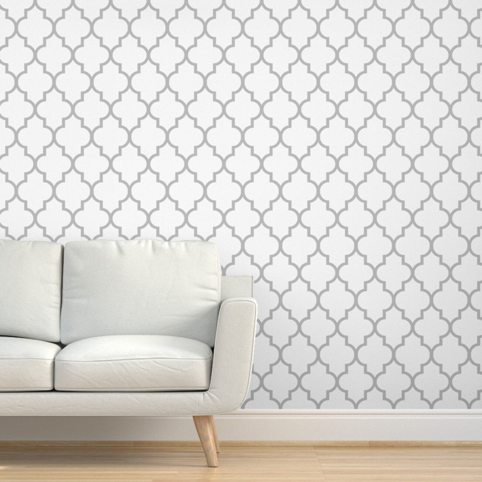 Moroccan Wallpaper Large Scale Quatrefoil by - Etsy