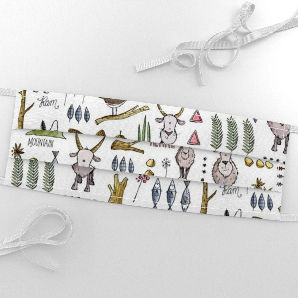 Woodland Goat Fabric Billy Goat Billy Goat by Mulberry Tree | Etsy