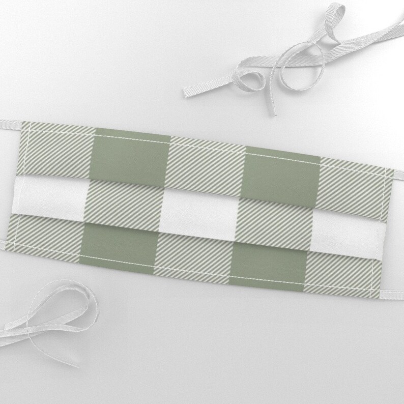 Buffalo Green Checkers Fabric Buffalo Plaid 2in Sage Green | Etsy