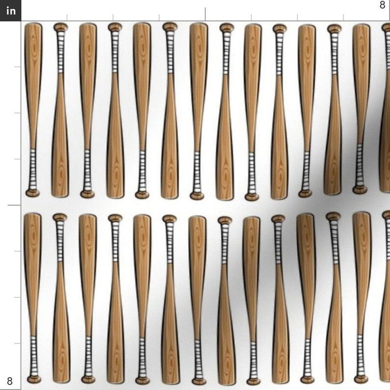 Baseball Bat Fabric Baseball Bats by Littlearrowdesign | Etsy