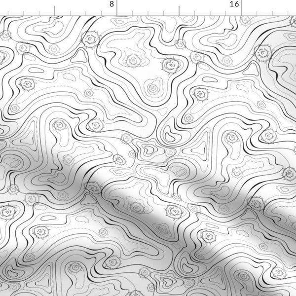 Topography Seamless Pattern - Etsy