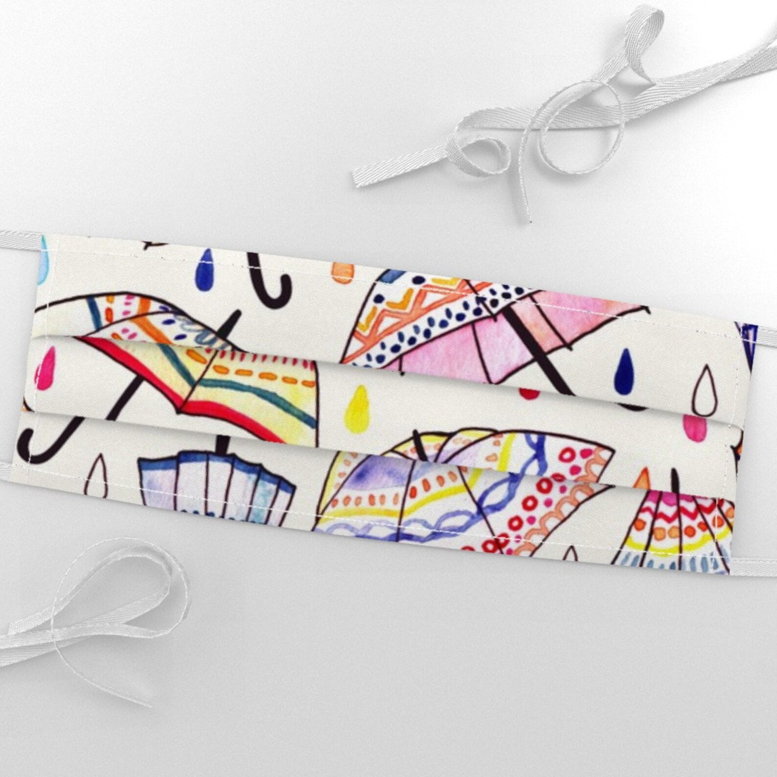 April Showers Umbrellas Fabric What Goes Up When Rain Comes | Etsy