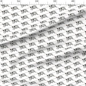 Possum Fabric - Possum by Rachel Wilson - Possum Woodland Nature ...
