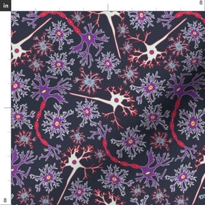 Neurons Fabric Neuron Nerd by Mag-o Medical School Science Class Brain ...