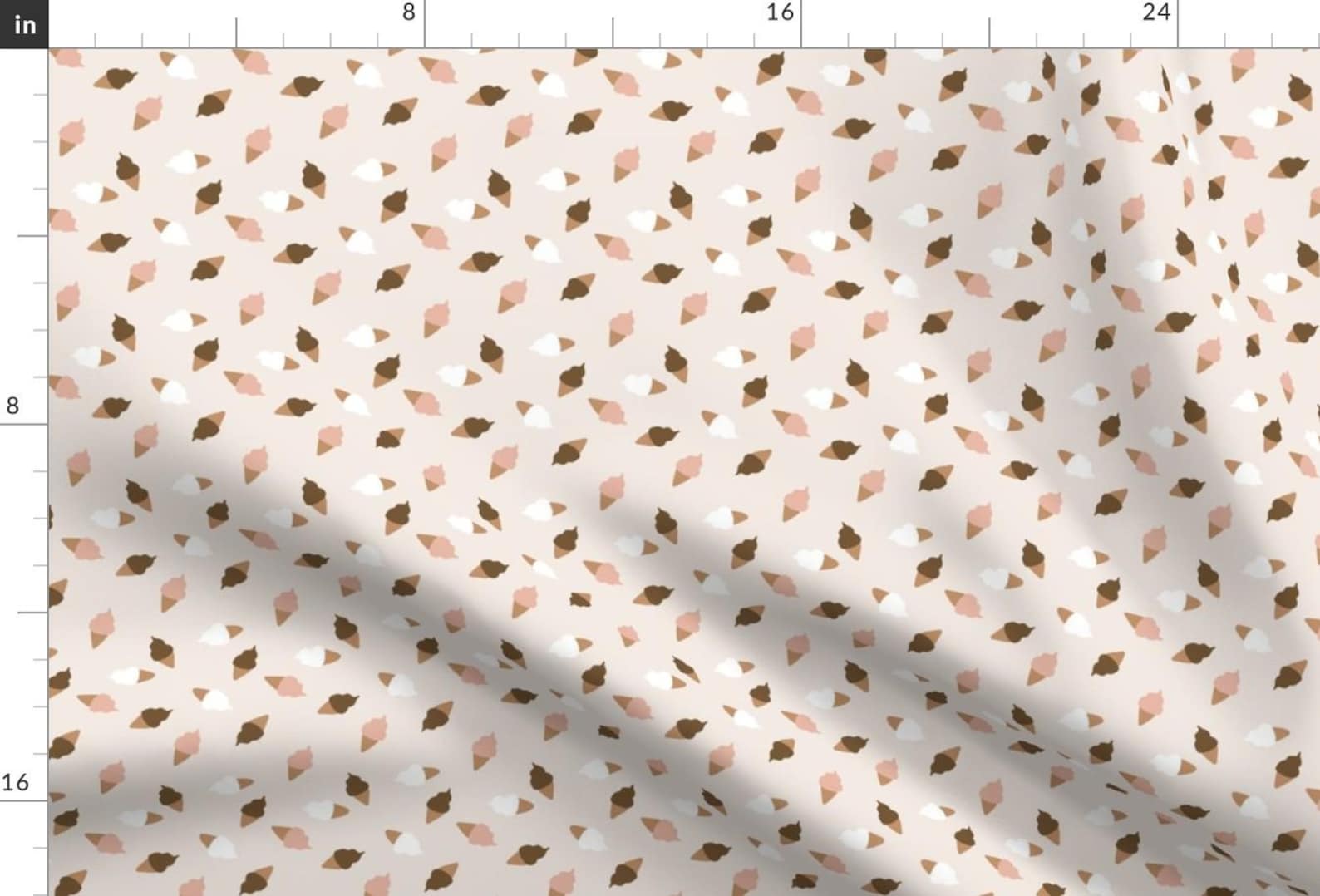 Boho Ice Cream Apparel Fabric - Boho Ice Cream by Brittanyfrostdesigns ...
