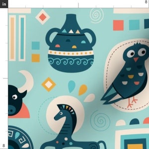 Greek Art Fabric Zephir by La Fabriken Greek Art Greece Culture World ...