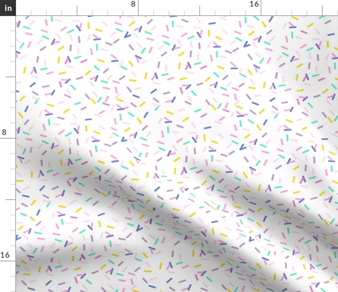 Confetti Fabric birthday Confetti Colorful by Pizzzaparty Pastel ...