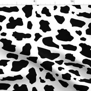 Cow Print Fabric Cow Print Pattern by Inspirationz Cow - Etsy