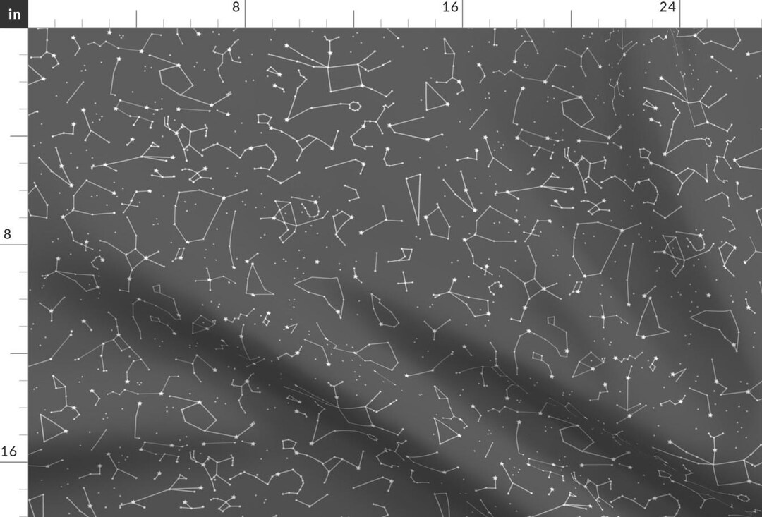 Gray Space Fabric - Constellations - Solid Grey by Emmaallardsmith ...