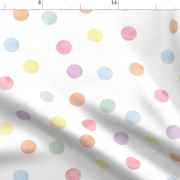 Pastel Dot Fabric - Etsy