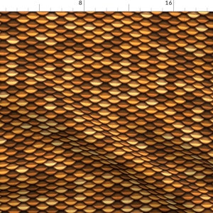 Medieval Armor Fabric Scale Armour Gold Brass Copper by - Etsy