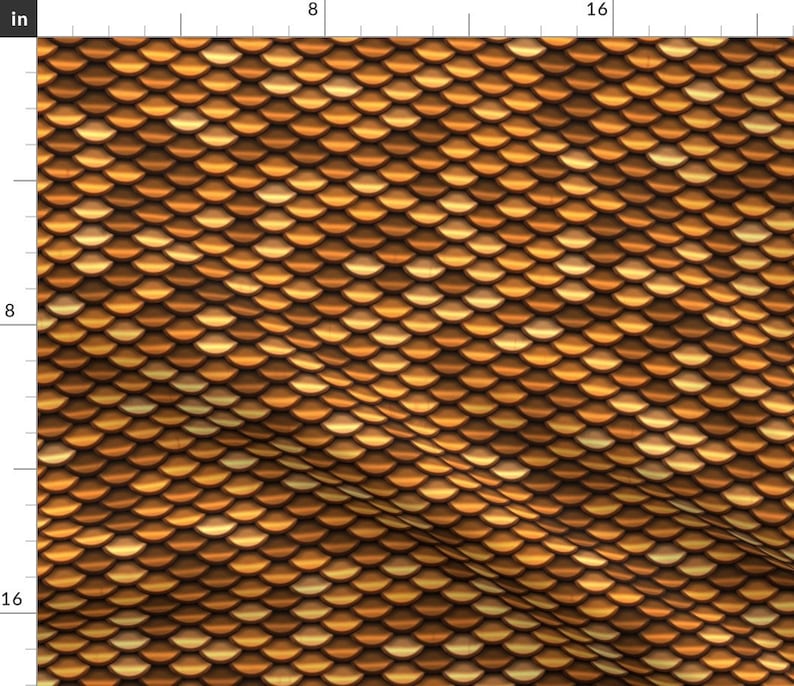 Medieval Armor Fabric Scale Armour Gold Brass Copper by - Etsy