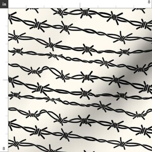 Western Fabric - Barbed Wire by Eclectic_house - Barb Wire Barbed ...