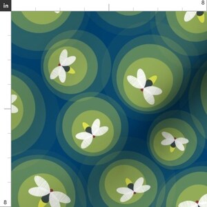 Summer Firefly Fabric Fireflies by Jillbyers Summer Firefly Cotton ...