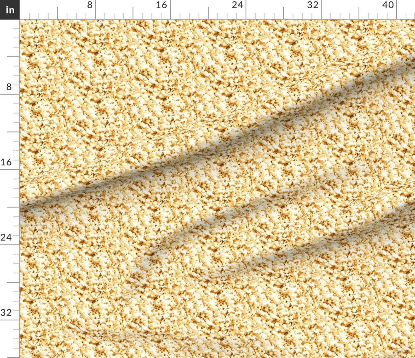 Popcorn Fabric Buttered Popcorn by Weavingmajor Popcorn - Etsy