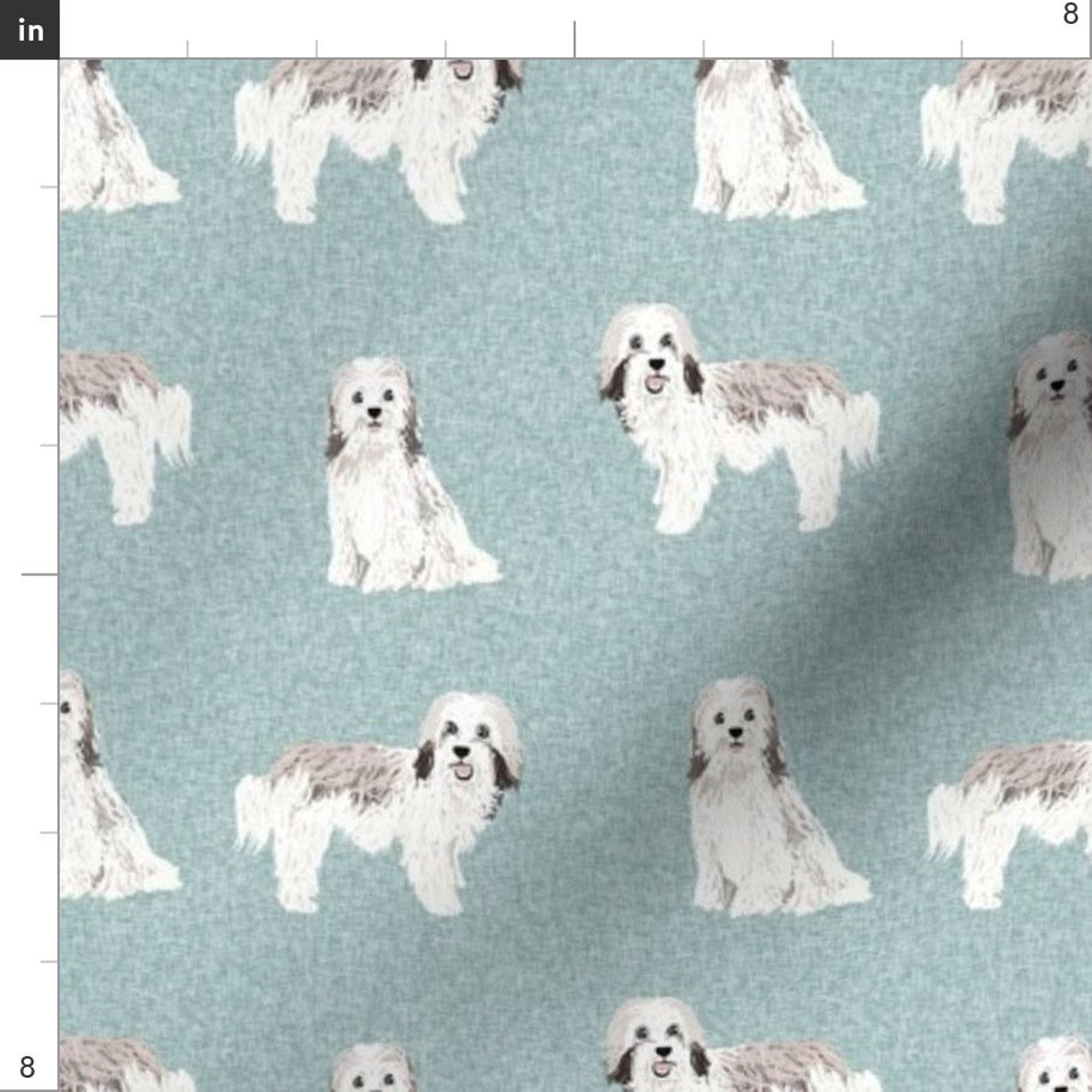 Havanese Fabric Havanese Dog Fabric Pet Cheater Quilt by | Etsy