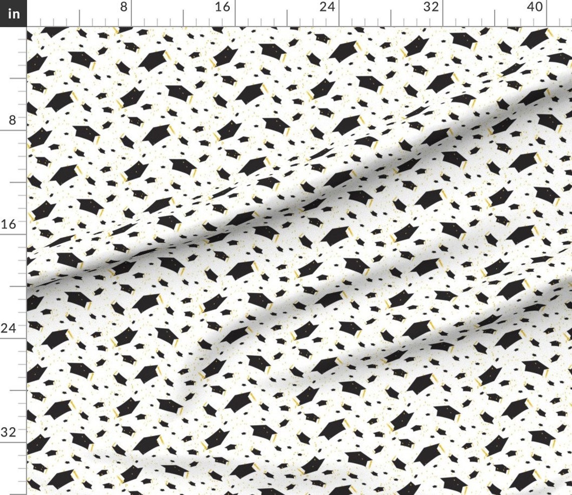 Graduation Fabric Graduation Celebration by Ravengill - Etsy